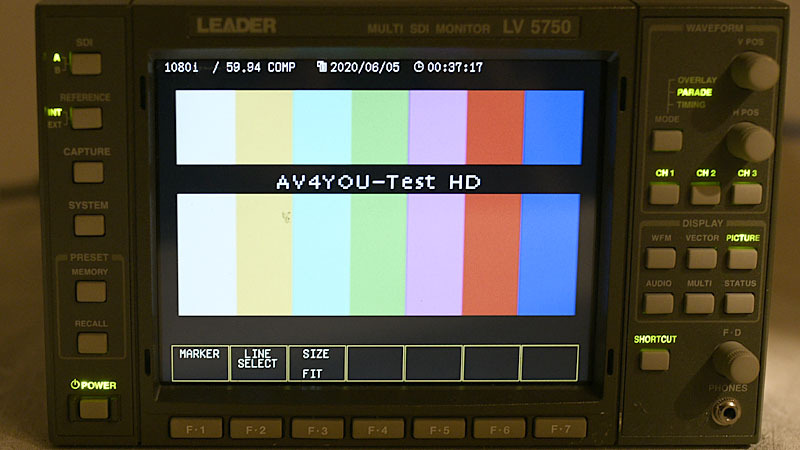 Leader LV5750 Multi SDI Waveform Monitor Waveform Vectorscope - See 5 ...