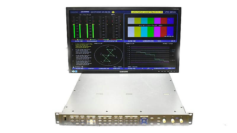 Harris Videotek VTM-4100 PKG Waveform Vector Monitor Opt 10 SD/HD A3 ...