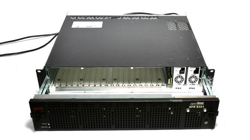 Ross OpenGear DFR-8321 CNS Frame w/ Network Controller MFC-8320-N 2x PS ...