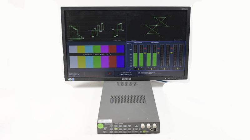 Tektronix WVR5000 Multi-format Waveform Rasterizer OPT: SD HD DG Audio ...